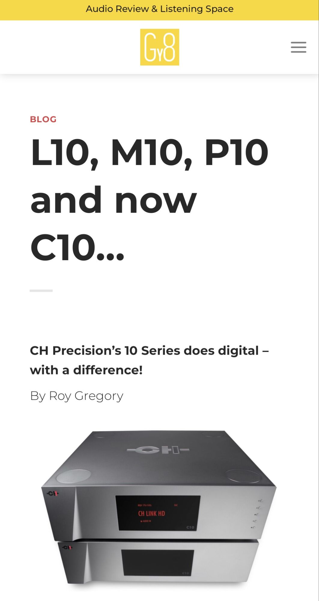 avcat ニュース速報 » CH PrecisionC10についての先行記事公開！！（Gy8）
