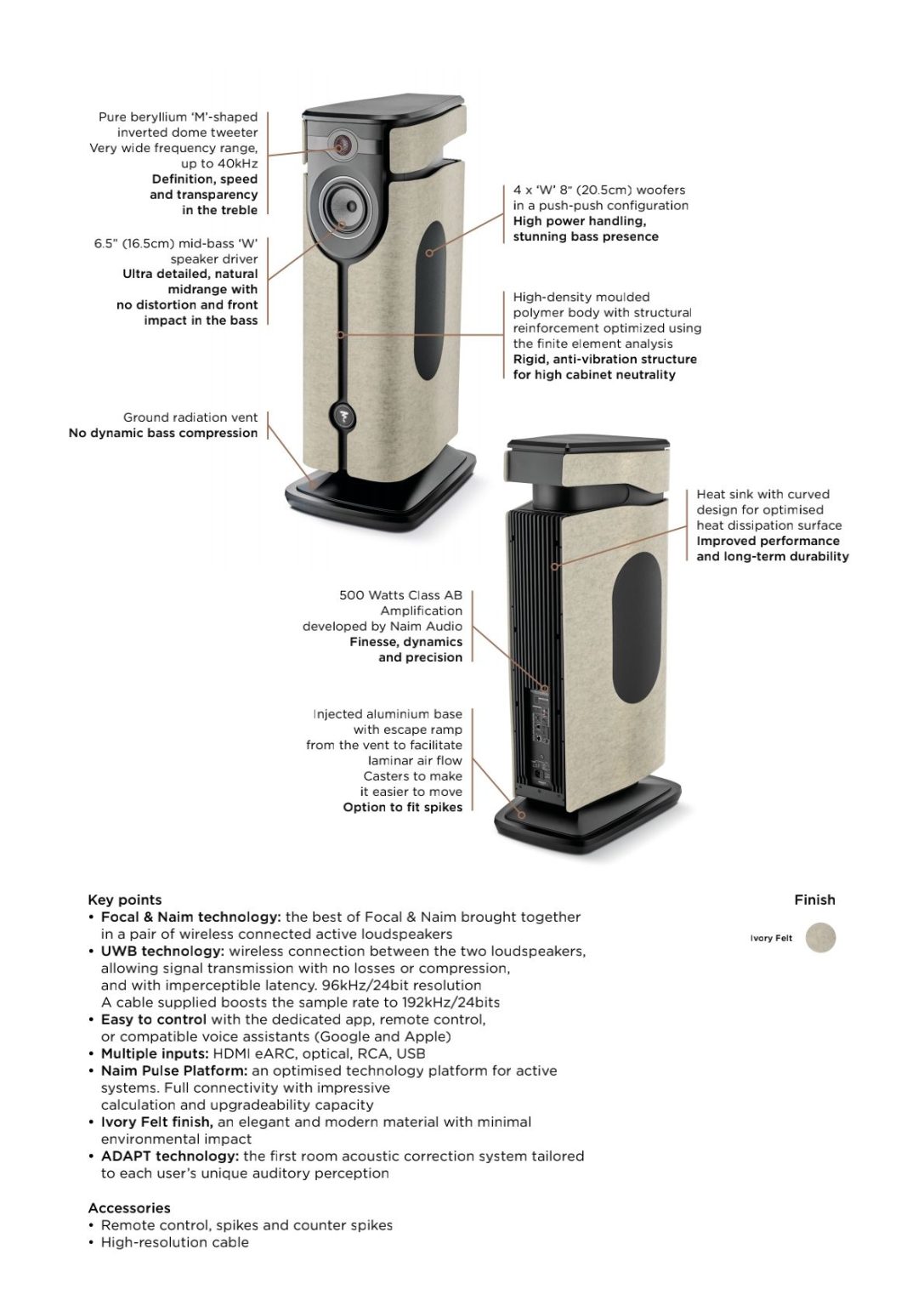 Focal Diva Mezza Utopia 3-WAY ACTIVE WIRELESS LOUDSPEAKER | avcat Audio Visulal Breaking News